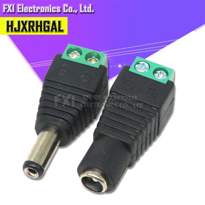 5PCS male and female DC Power plug 5.5 x 2.1MM 5.5*2.5MM 12V 24V Jack ...