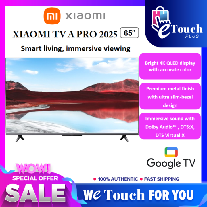 Xiaomi Mi TV 65'' inch A PRO QLED TV 2025 Series / GOOGLE TV / Android ...