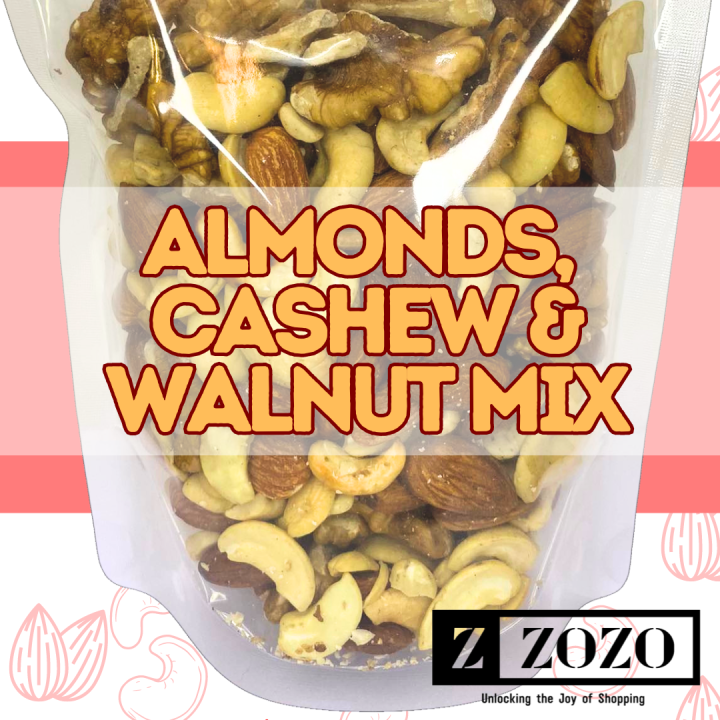 Trail Mix Nuts - Roasted Almonds | Cashew | Walnuts in Pouch (Mix of ...