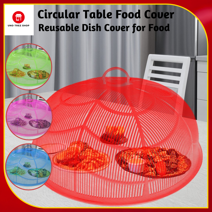 UNO-TREZ Circular Food Cover - Breathable Kitchen Shields for Table ...