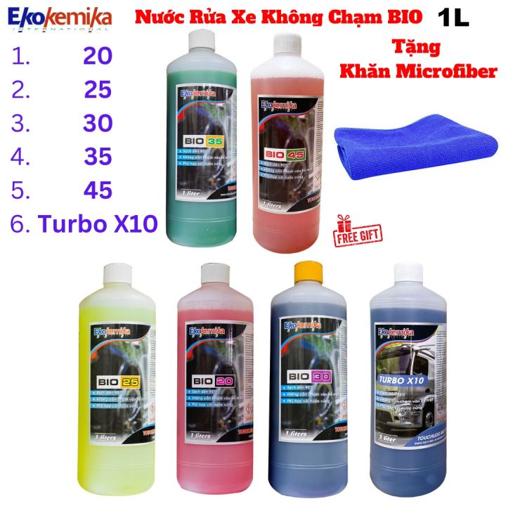 Nước Rửa Xe Không Chạm Siêu Mạnh Ekokemika Bio Turbo X10, Bio 20, Bio ...