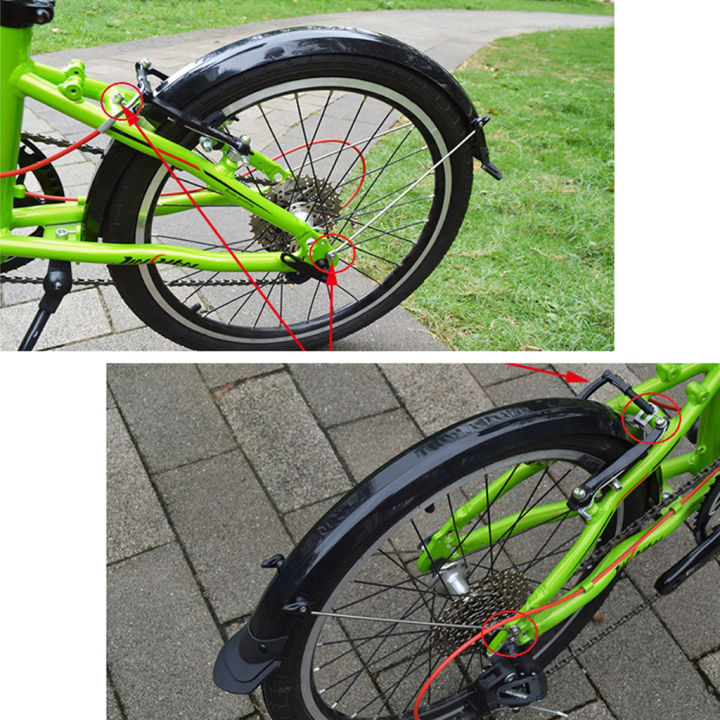 Moon Okey 20'' 14'' Folding Bike Mudguard Set for V Brake Bicycle Mud ...