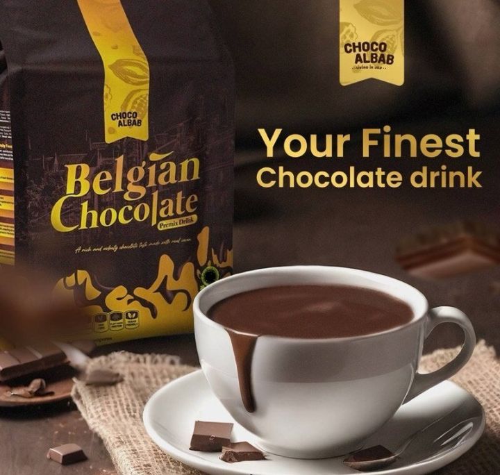 Belgian Chocolate Drink By Choco Albab (Trial pack / Full pack 20 sache) | Lazada