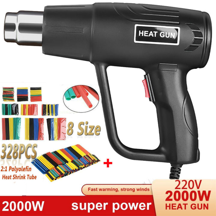 2000W 300W Electric Heat Shrink Gun Heat Gun Hot Air Bottle Plastic ...