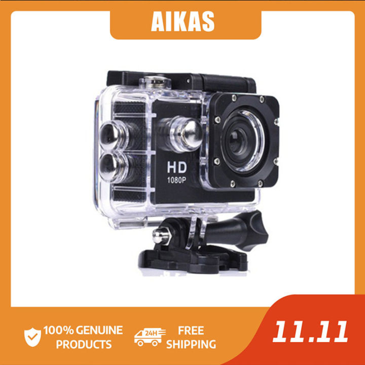 AIKAS AI-A07 Camera Action Sports Waterproof HD1080P Camera | Lazada PH