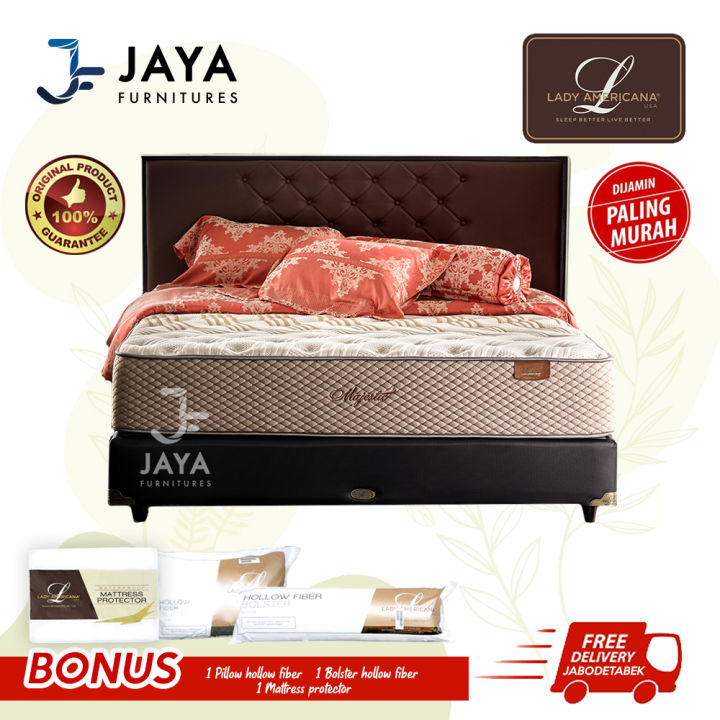 LADY AMERICANA SPRING BED MAJESTIC | FULL SET | 100% ORIGINAL | Lazada ...