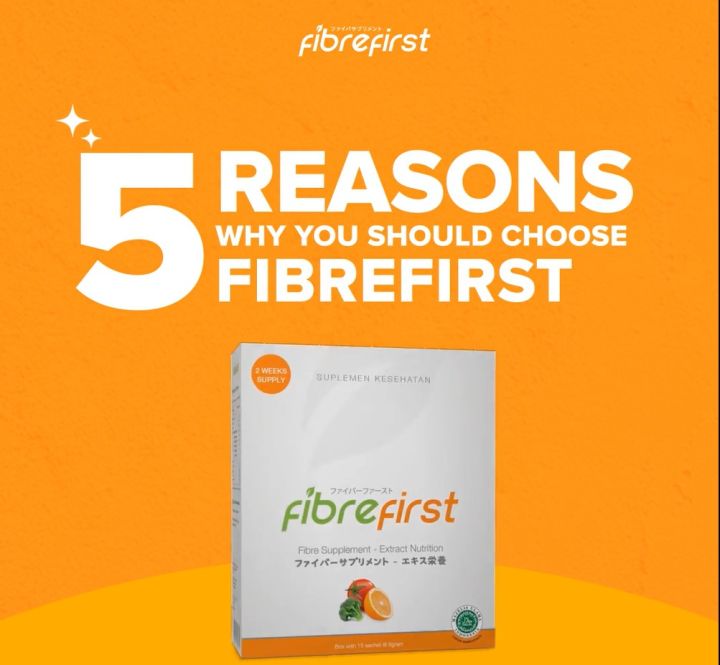 FIBRE FIRST (15 sachets / box) PREMIUM FIBER WITH FRUITS & VEGETABLES ...