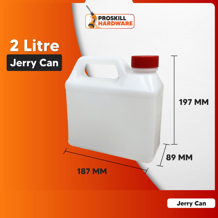 PROSKILL HARDWARE NEW 2L HDPE Bottle Tong Air Jerry Can Jerry Can Bottle 2 Litre Container untuk ...
