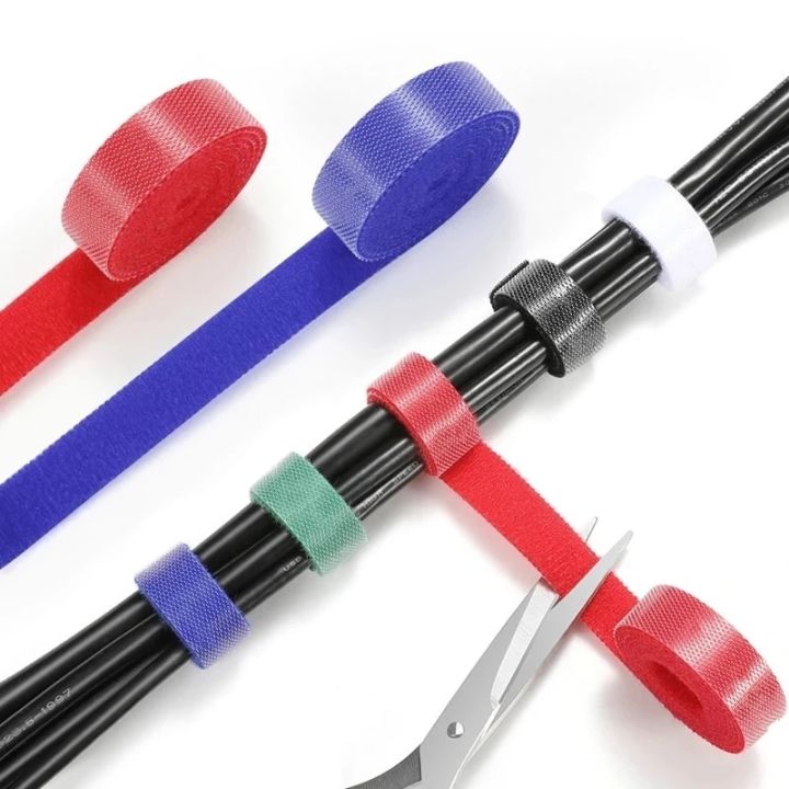 1/3/5m Roll Fishing Rod Tie Holder Strap Rod Belt Fastener Hook Loop ...