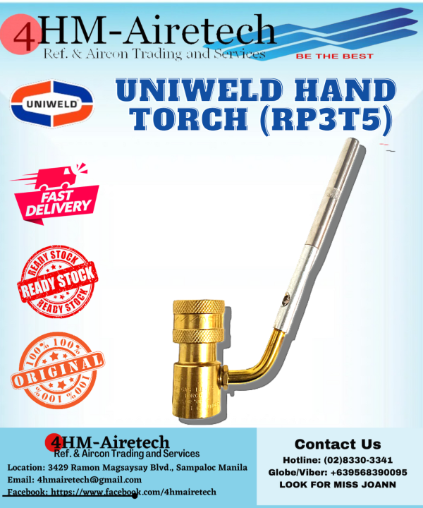 FOURHM Uniweld Hand Torch RP3T5 Torch with LP Twister Tip for Soft ...