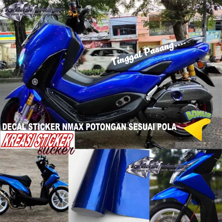 decal nmax old/new polos metalic candy full body cutting sesuai pola ...