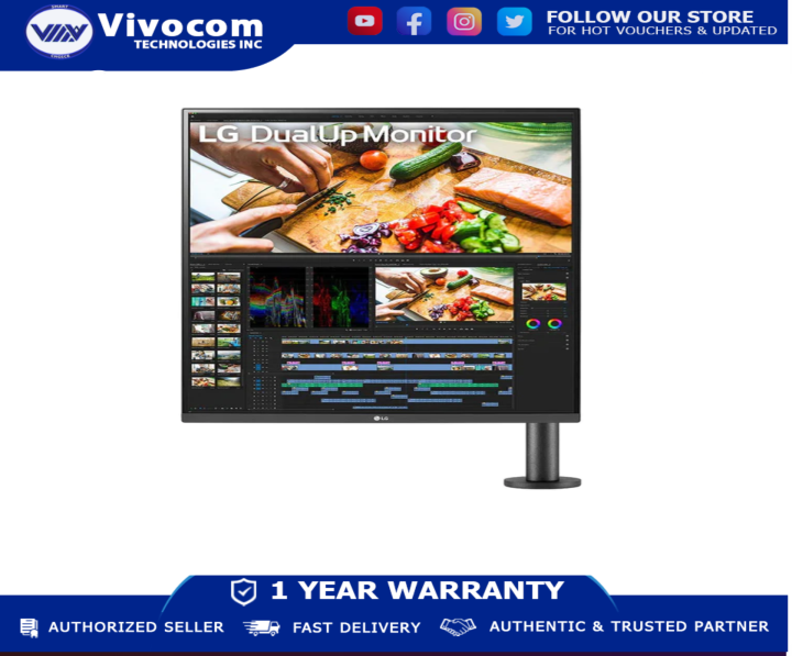 SALE!! LG 28MQ780-B 28” 16:18 DualUp Monitor With Ergo Stand And USB ...