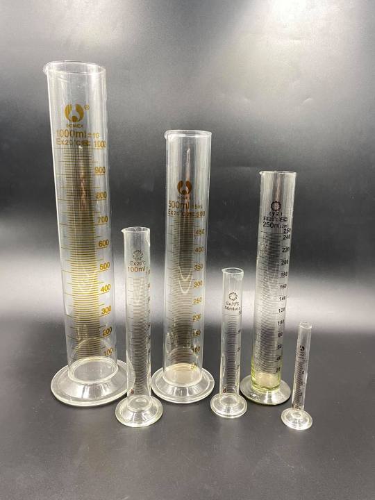 GRADUATED CYLINDER GLASS (AVAILABLE IN 1L, 500ML, 250ML, 100ML, 50ML ...