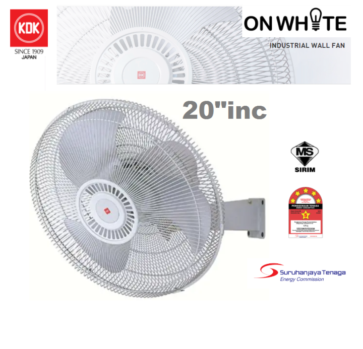 KDK K50RA INDUSTRIAL WALL FAN (50cm/20”) 100% ORIGINAL (MALAYSIA DEALER ...