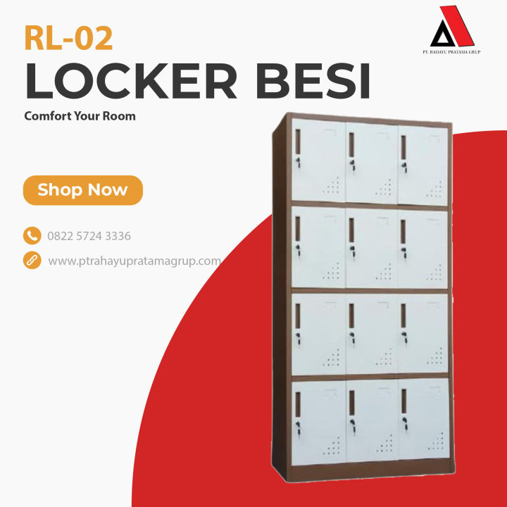 Locker besi 12 pintu.locker baju.locker pakaian.helm.lemari Arsip | Lazada Indonesia