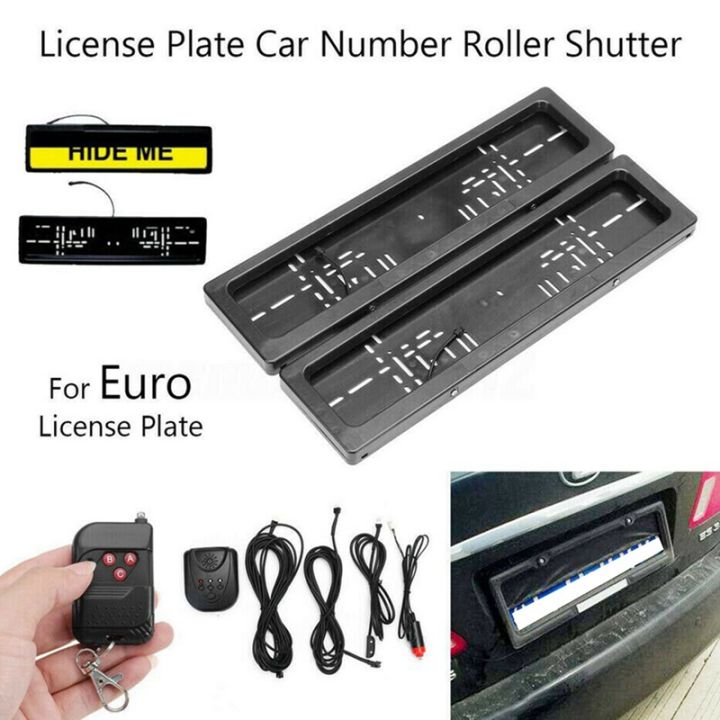 (HAIW) EU License Plate Car License Plate Shutter Car Number Roller ...