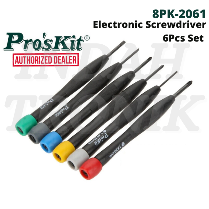 Pro'sKit 8PK-2061 6pcs Electronic Screwdriver Set - Taiwan | Lazada