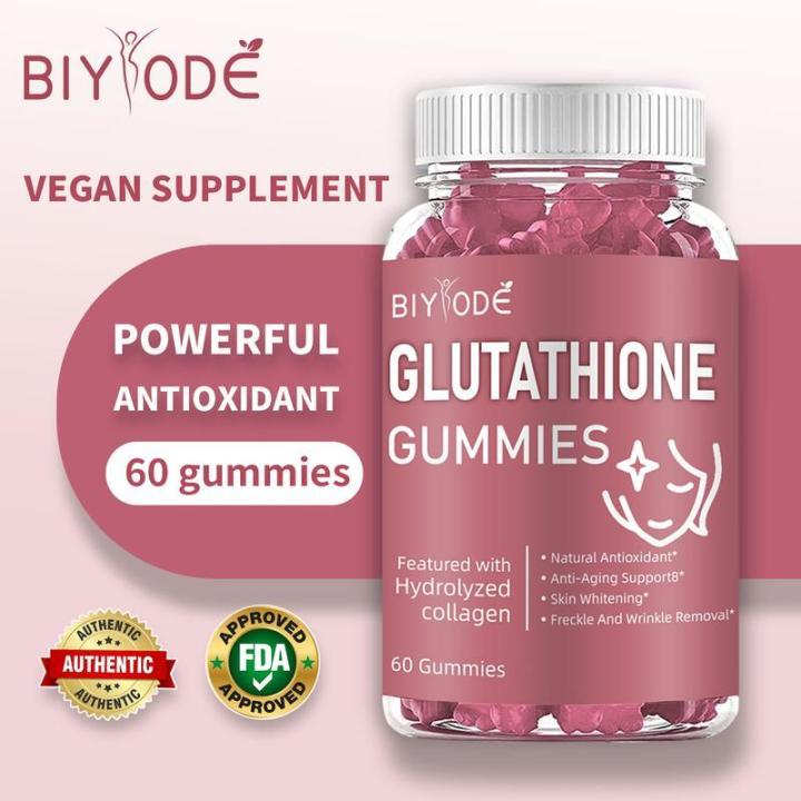 BIYODE Glutathione with Collagen Gummy Whitening Gummies Anti-Aging ...