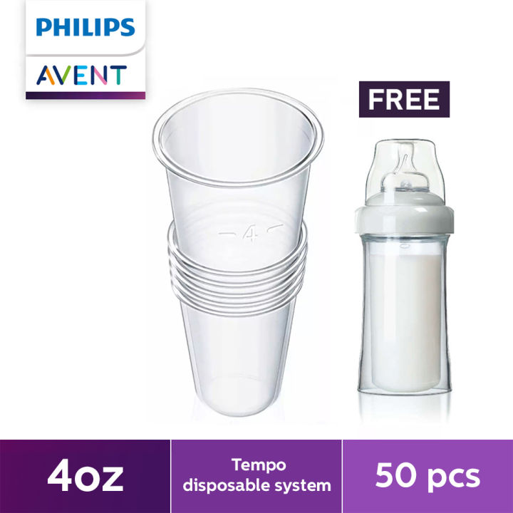 Philips AVENT 4oz Tempo disposable system, 50-pack | Lazada PH