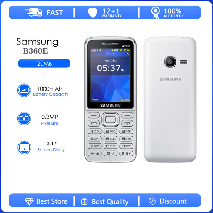 【Ready Stock】Original Samsung B360E Mobile Phone 2.4" 3MP FM Radio ...