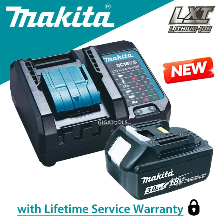 Makita 18V LXT Lithium-Ion Charger and BL1830B 3.0Ah Battery Set with VARIANTS ( CRDLSBATT ...