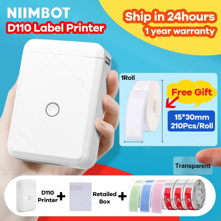 Niimbot D110 Wireless Bluetooth Thermal Label Printer Portable Pocket Label Maker For Android ...