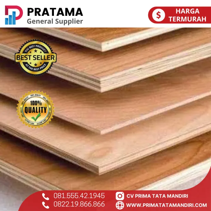 TRIPLEK SEMI - 9mm Multiplek Plywood 122x244cm SEMI MERANTI HALUS ...