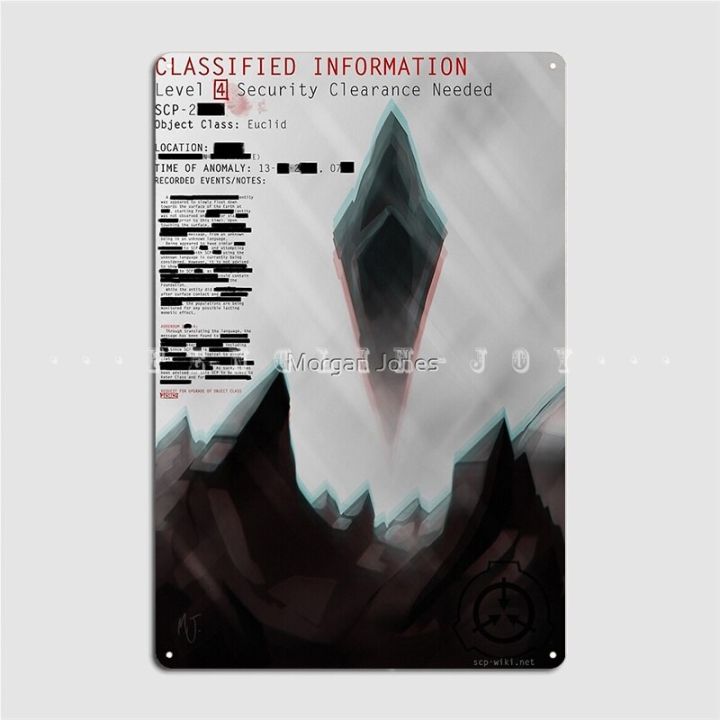 Redacted SCP Foundation theo chủ đề POSTER-mảng bám kim loại độc đáo để ...