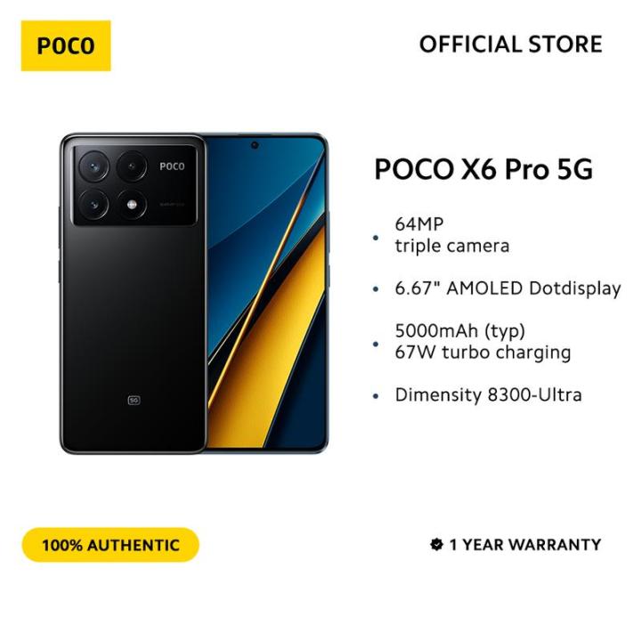 POCO X6 Pro 5G Dimensity 8300-Ultra Processor 8GB/12GB + 256GB/512GB ...