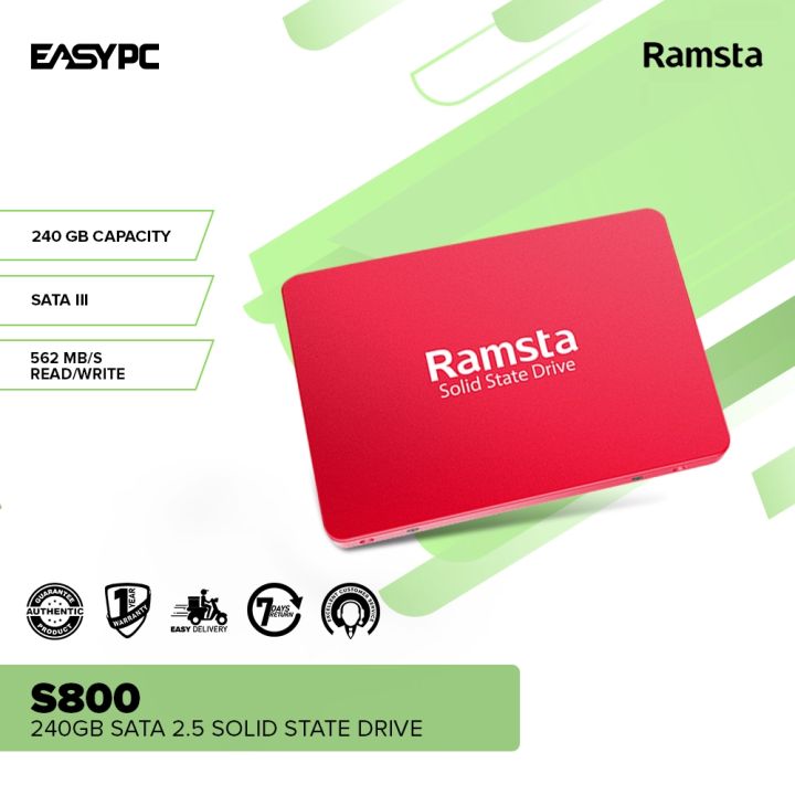 EasyPC | Ramsta S800 2.5" 120GB / 240GB / 128GB / 256GB / 512GB / 1TB ...