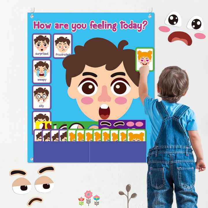 Social Emotional Felt Board Story Set Facial Expressions Patterns ...