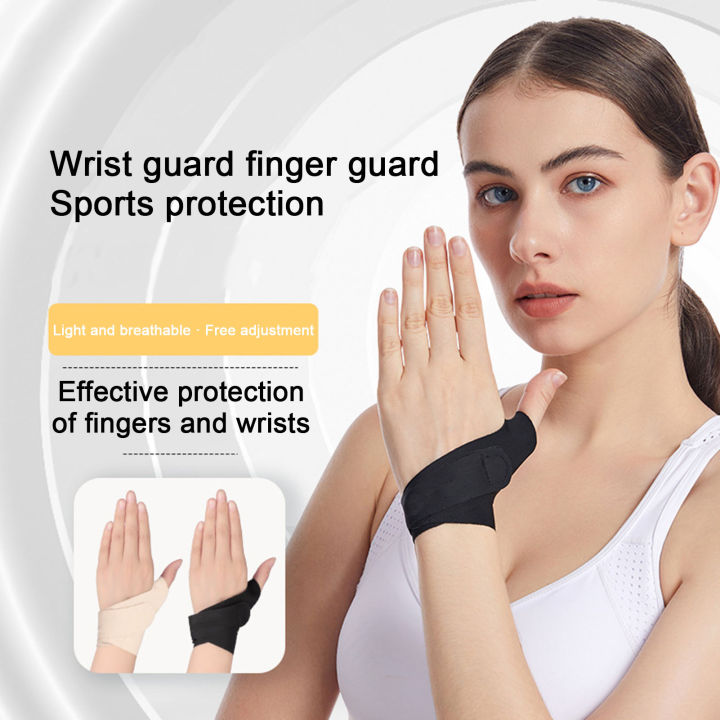 guyouzi® Wrist Guard Sports Bracer Comfortable Thumb Wrist Brace with ...