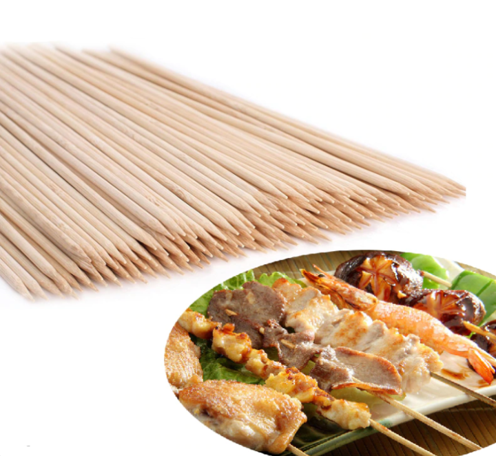 HC Natural Bamboo Skewers BBQ Grilling Stick Barbeque Stick 3*15cm ...