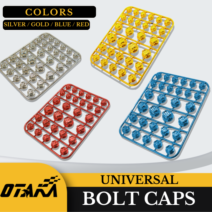 OTAKA Universal Bolt Cap GOLD/BLUE/RED/SILVER High Quality Motor Part ...
