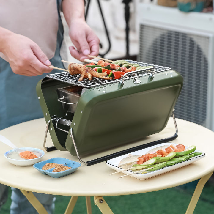 ETRAVEL easy travel barbecue grill Split type detachable portable ...