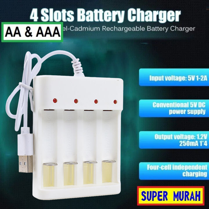 QR Charger Baterai USB Bisa Dipakai Berulang Kali | Charger Baterai Smart | Perlengkapan Rumah ...
