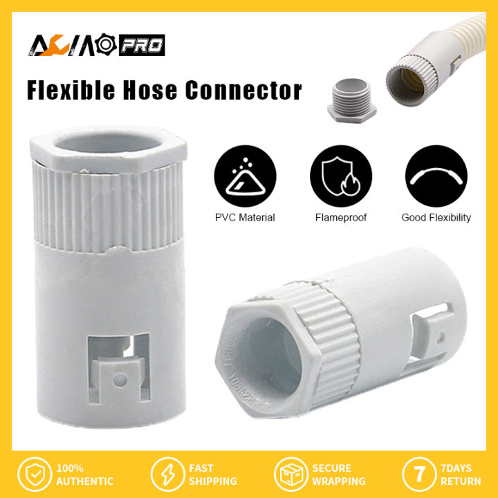 AumoPro 50Pcs White Pvc Flexible Hose Connector 1/2,3/4,1" Bellows ...