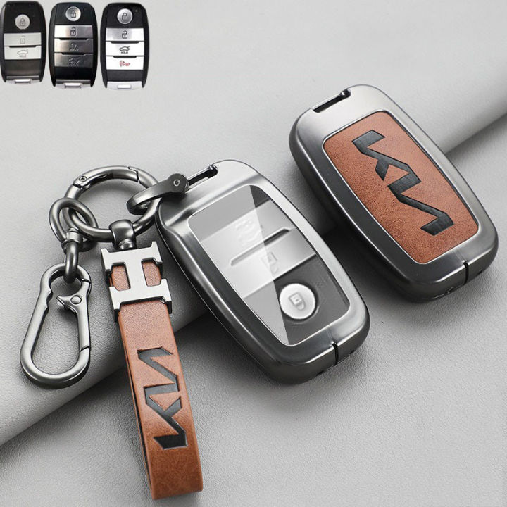 Luxury Zinc alloy Car Key Covers for Kia Sonet, Kia Seltos, Cerato, K3 ...