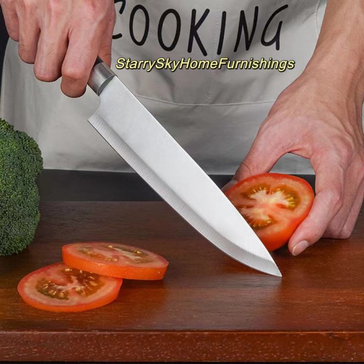 Chef Knife, German Stainless Steel 1.5 mm HRC56, Full Bolster for More ...