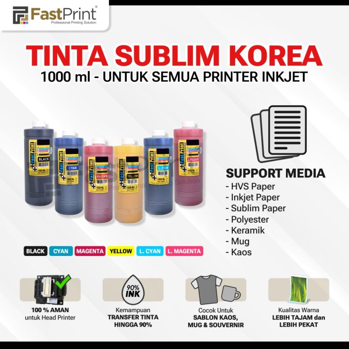 Tinta Sublim Sublime Sublimasi Epson Korea 1000 ML | Lazada Indonesia