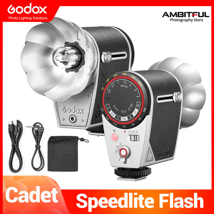 Godox Lux Cadet Retro Camera Flash GN10 6200K±300K Color Temperature ...