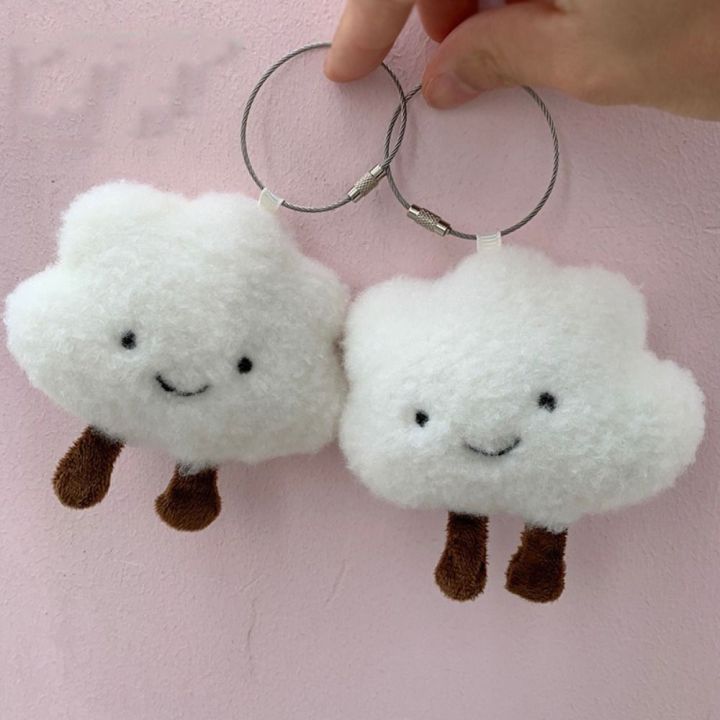 LILYGIRL Búp bê vải lông dây chuyền đám mây trắng nhung lông Mây trắng ...