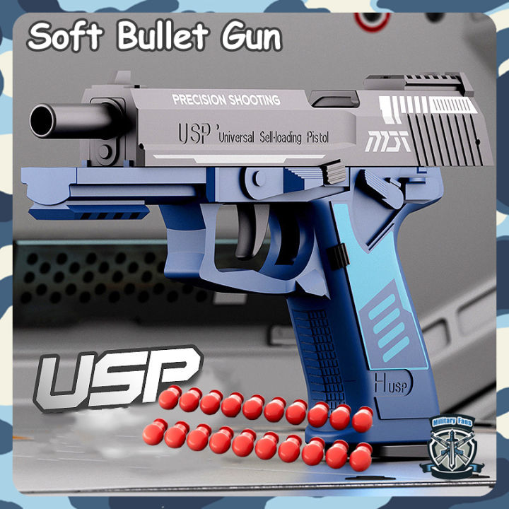 USP Mechanical Automatic Loading Shooting Toys Shell Ejection Soft ...