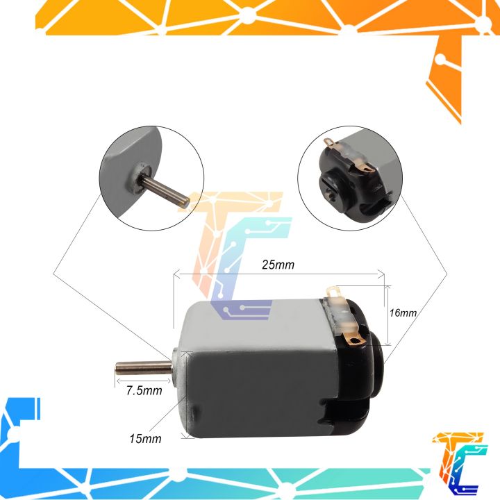 DC Motor 3V - 6V 130 Micro DC Motor 8000RPM Miniature Electric motor ...