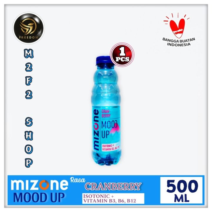 Mizone White Isotonic Mood Up Cranberry Botol Pet - 500 ml (Kemasan ...