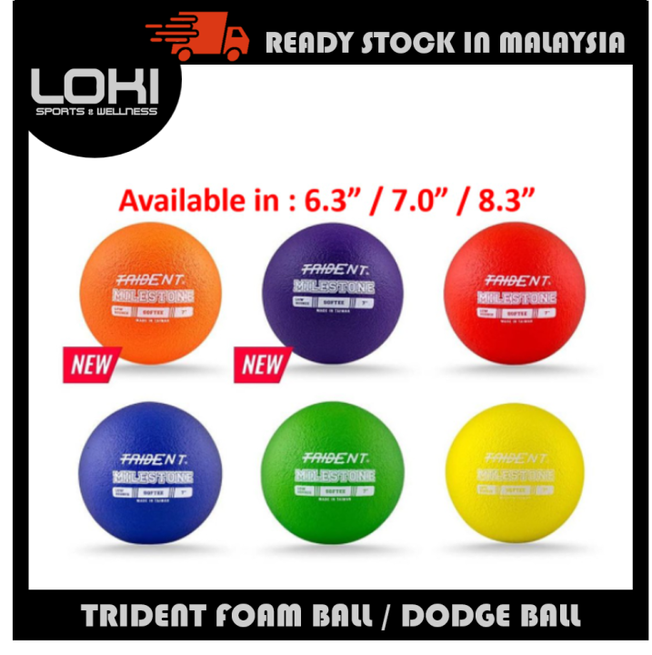 Trident Milestone All Rounder Dodgeball / Foam Ball (7 inches) | Lazada