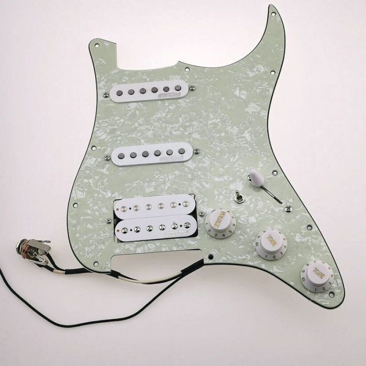 Prewired Stratocaster Pickguard White Wilkinson Alnico5 Pickups SSH ...