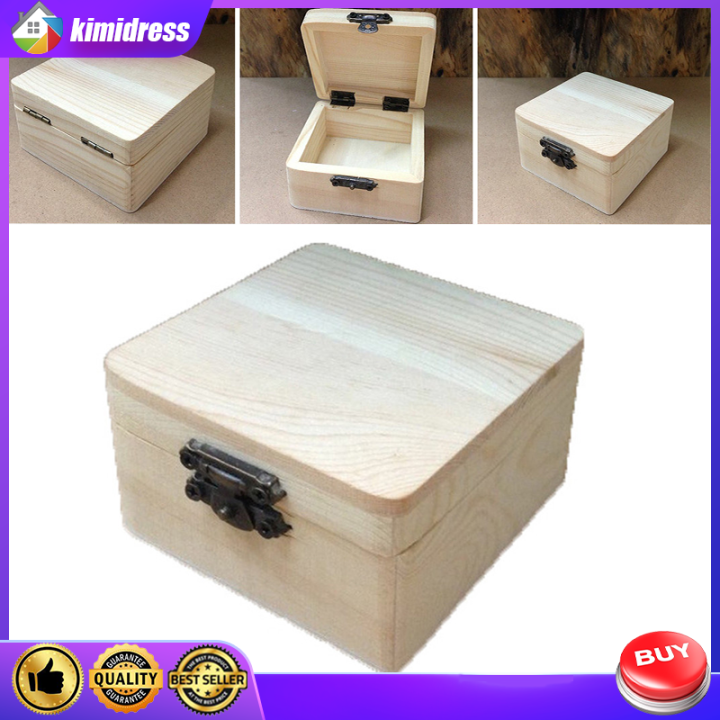 Plain Natural Wooden Packing Box Storage Box Gift Box Wooden Storage ...