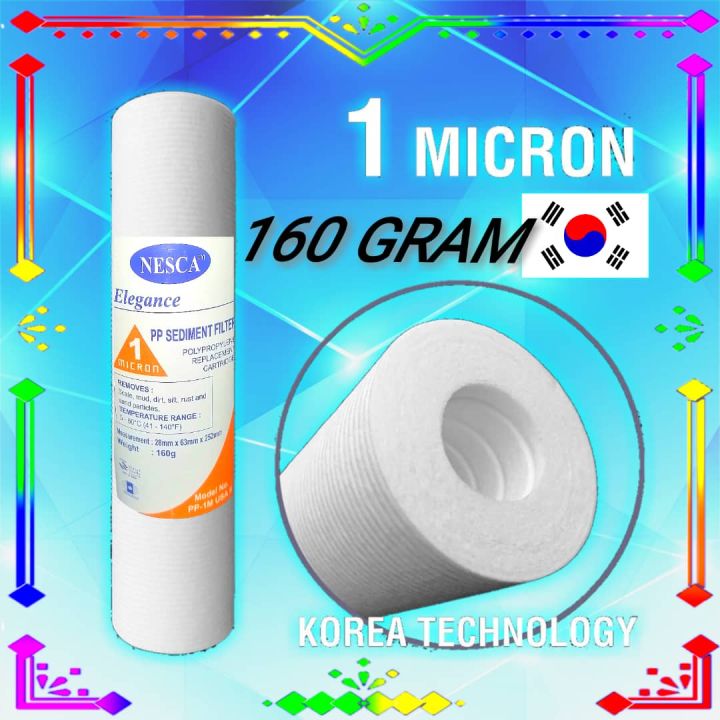 10" Nesca Elegance 1M PP Sediment Filter Extra Thickness Per Pcs | Lazada