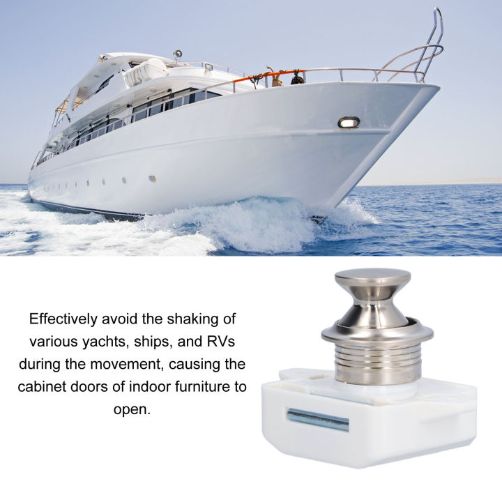 RV Push Button Latch 26mm Hole Cabinet Push Button Catch Lock for 14 ...